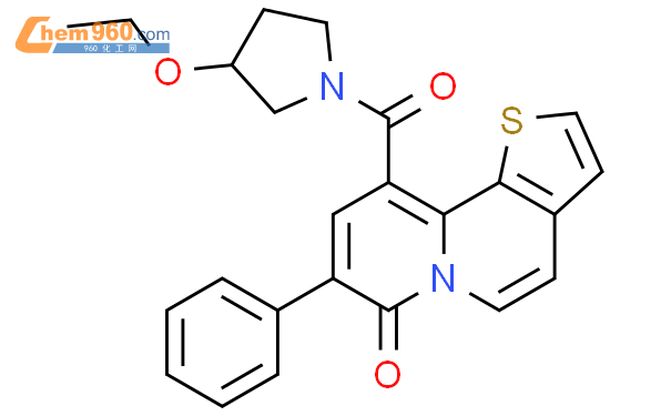 104587 19 1 Pyrrolidine 3 Ethoxy 1 [ 7 Oxo 8 Phenyl 7h Thieno[2 3 A